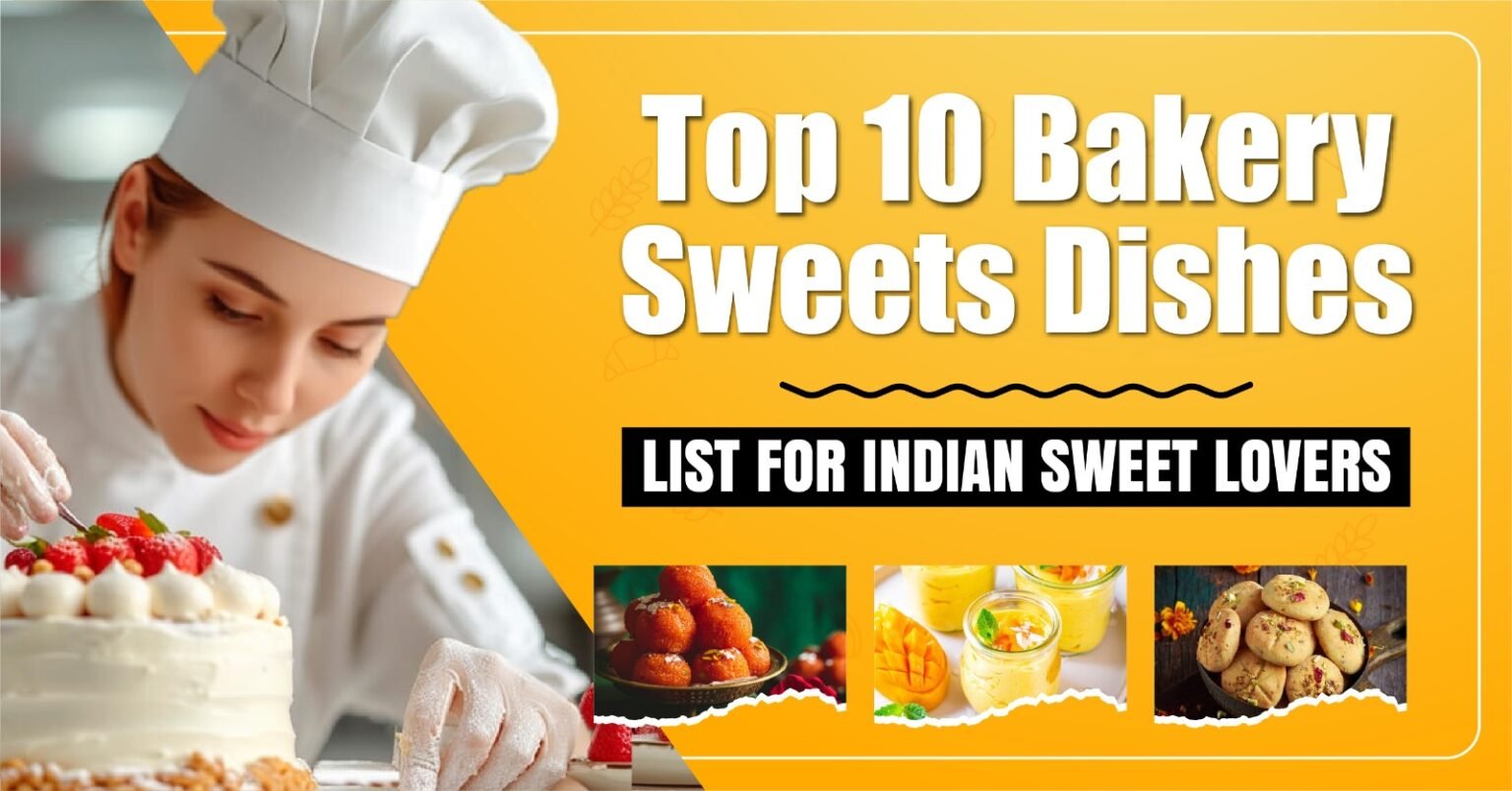 Top 10 Bakery Sweets Dishes | List for Indian Sweet lovers